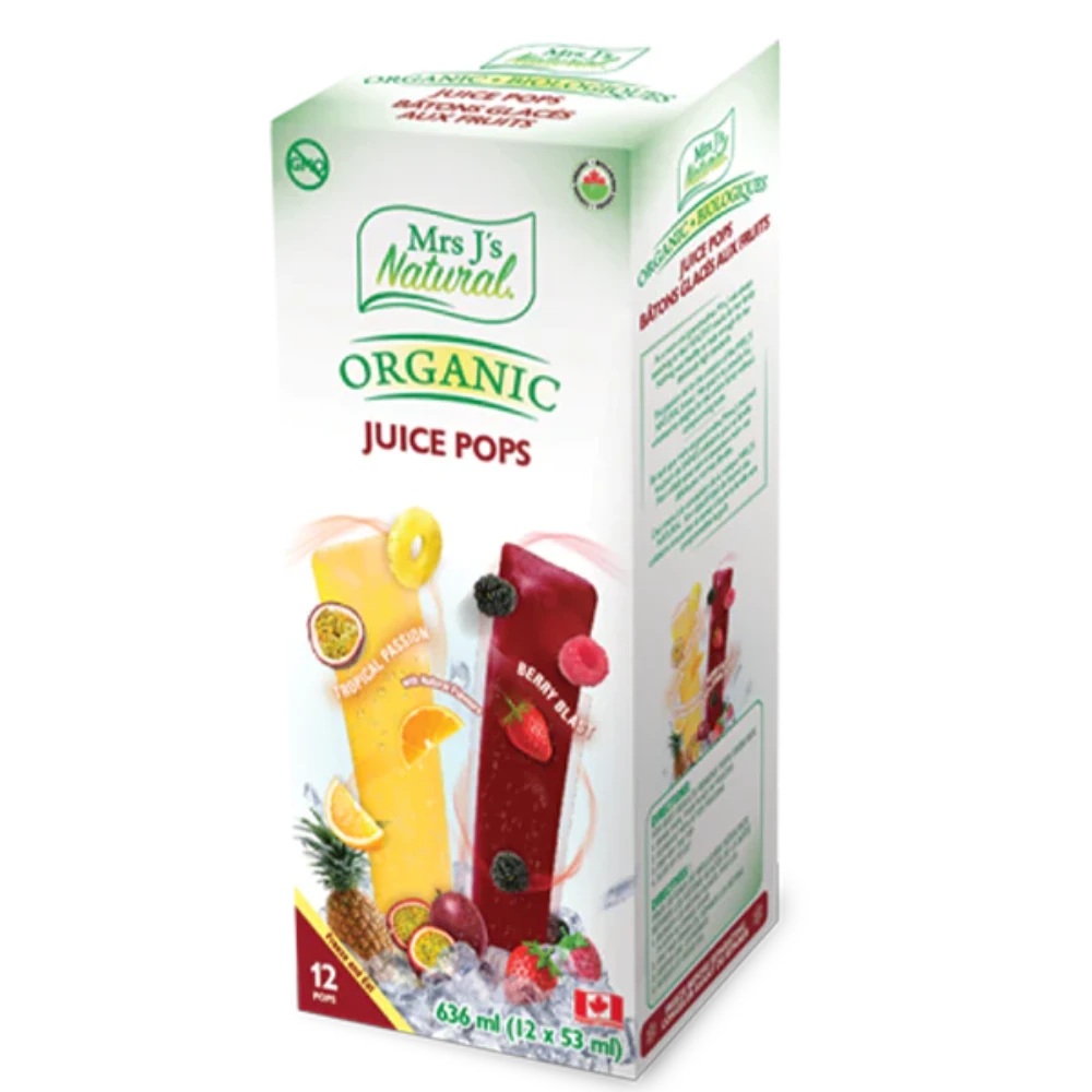 Mrs. J's Organic Frozen Juice Pops - 53ml – The Shop@VGH